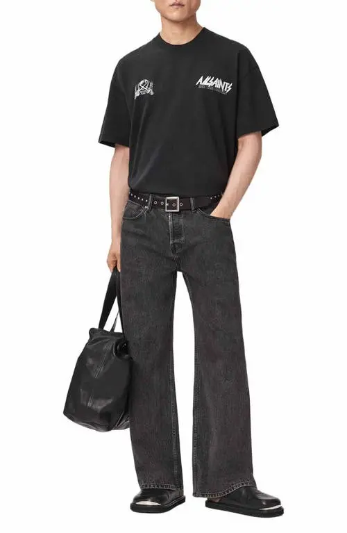 ALLSAINTS Chromium Graphic T-shirt - Washed Black