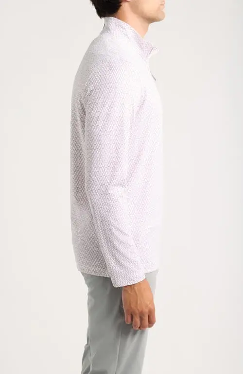 Johnston & Murphy Game Day Xc+™ Goal Post Print Quarter Zip Pullover