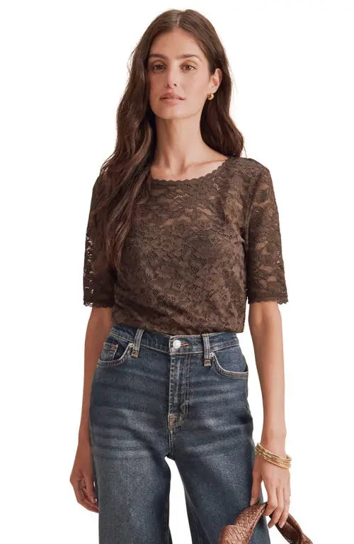 Splendid Skyler Stretch Lace Top