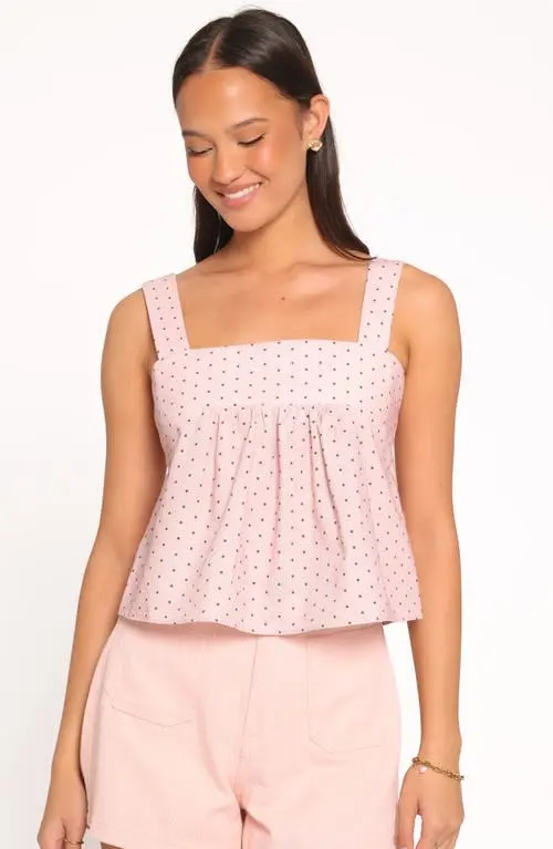 PETAL & PUP Bronti Polka Dot Square Neck Top