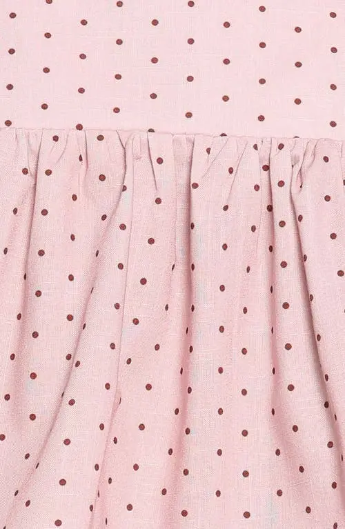 PETAL & PUP Bronti Polka Dot Square Neck Top