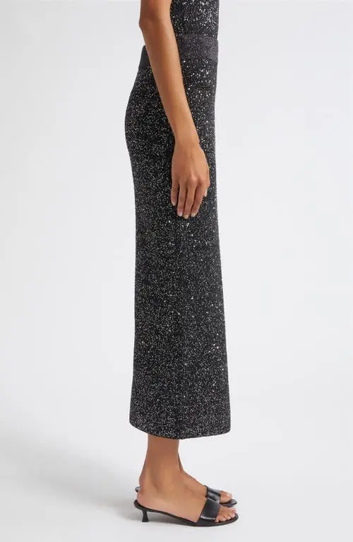 TOCCIN Alisha Sequin Skirt - Onyx
