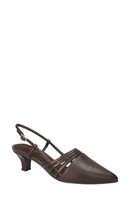 EASY WORKS BY EASY STREET Aura Slingback Pump - Brown
