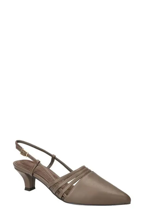 EASY WORKS BY EASY STREET Aura Slingback Pump - Taupe