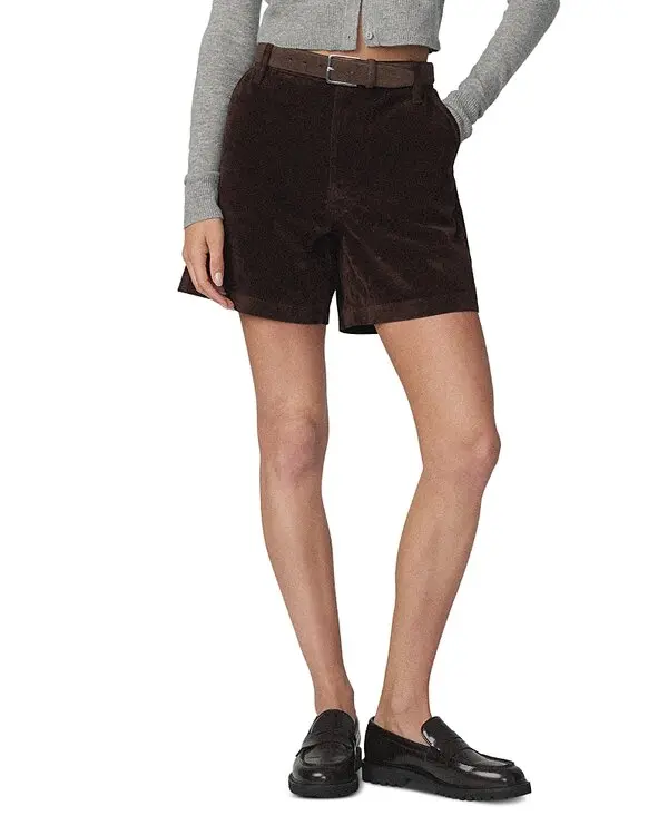 Joe's Jeans Faux Suede Harlow Shorts - Dark Chocolate
