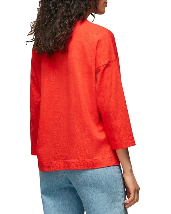 Whistles Boxy Cotton Crewneck Tee
