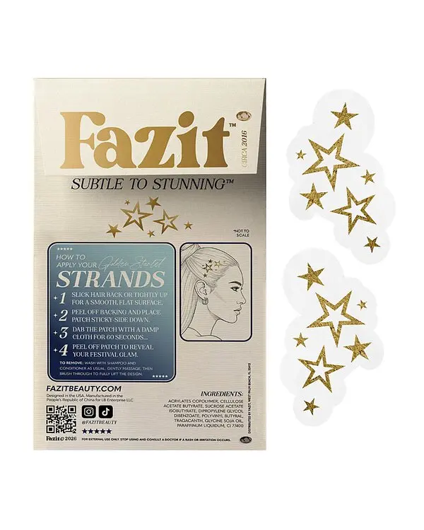 FAZIT Golden Starlet Strands Hair Patches - No Color