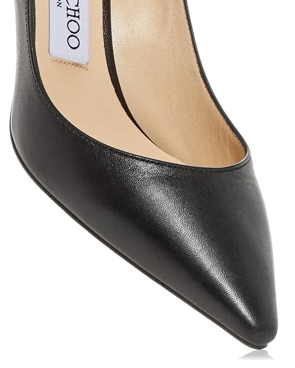 JIMMY CHOO Romy 60 Leather Pointed Toe Pumps