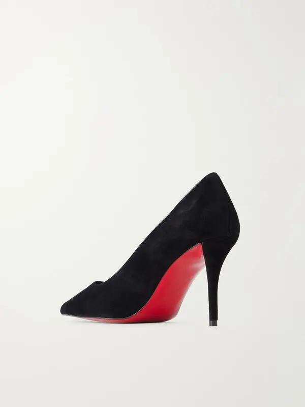 CHRISTIAN LOUBOUTIN Miss Z 80 Suede Pumps