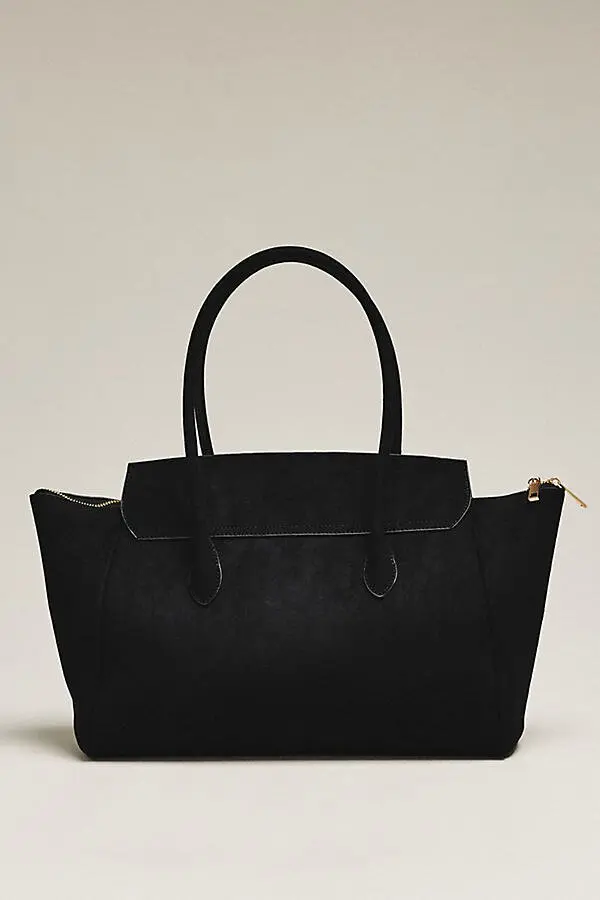Anthropologie Structured Foldover Satchel