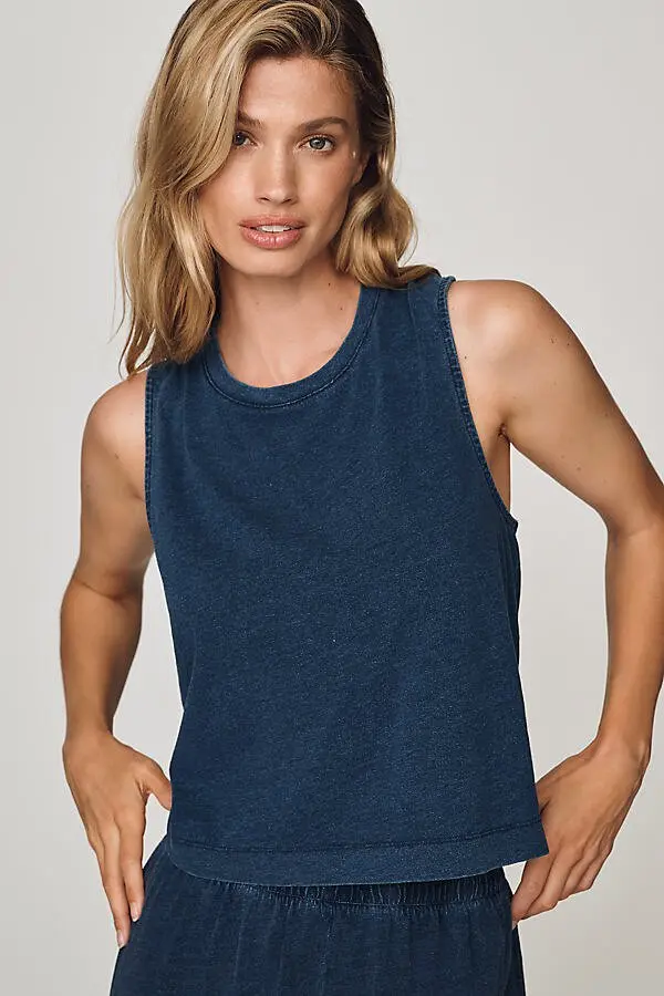 Z Supply Sloane Tank Top - Dark Denim