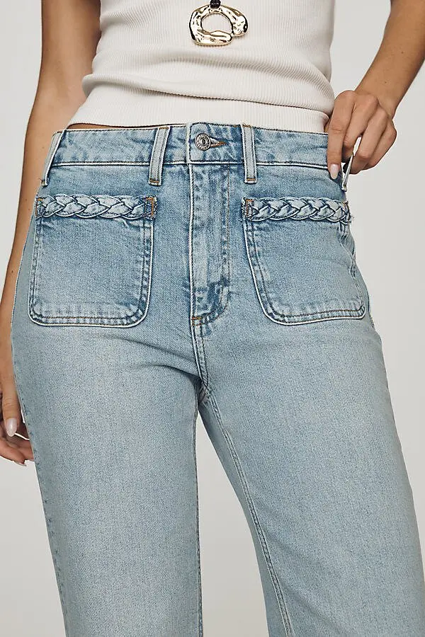 Paige Sofia Petite Braided Jeans