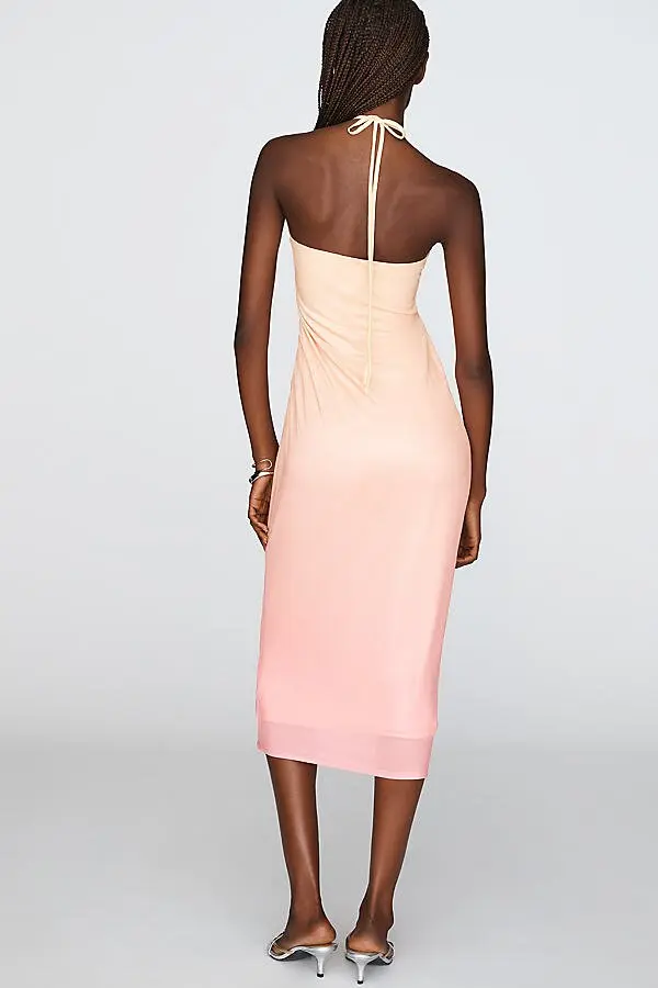 ELEVATOR DISCO Star Night Halter Midi Dress