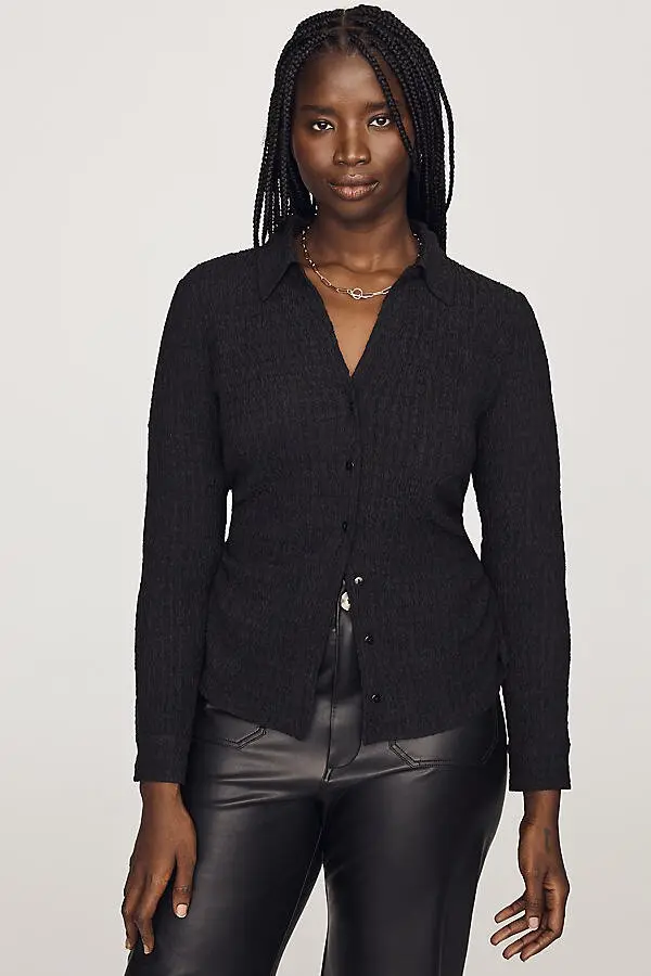 Sanctuary Juno Long-sleeve Knit Top - Black