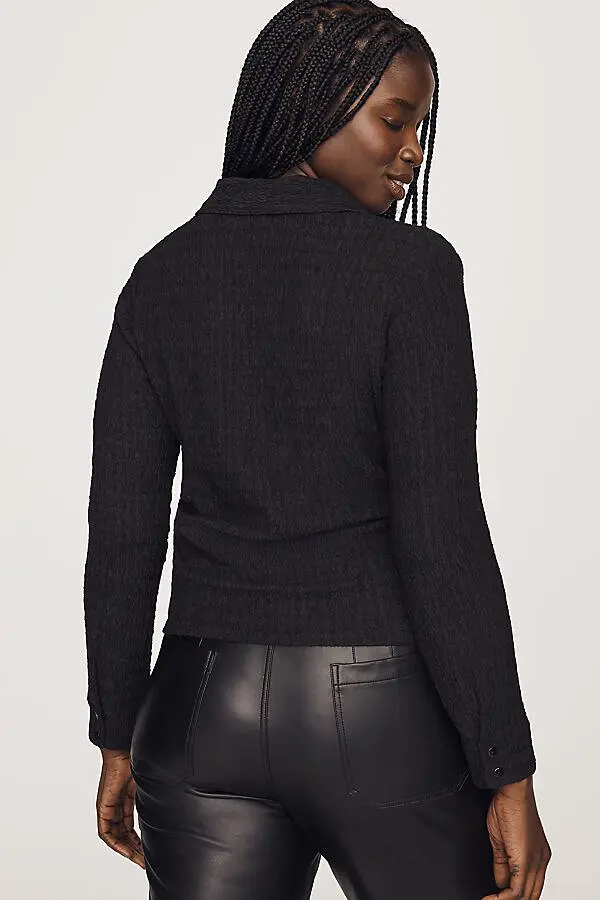 Sanctuary Juno Long-sleeve Knit Top - Black