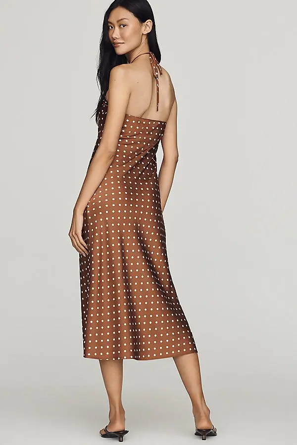 ELODIE Yvae Petite Halter Midi Dress