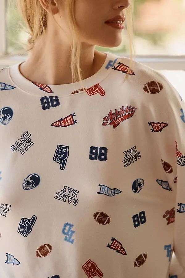 Anthropologie Z Supply Varsity Long Sleeve Top