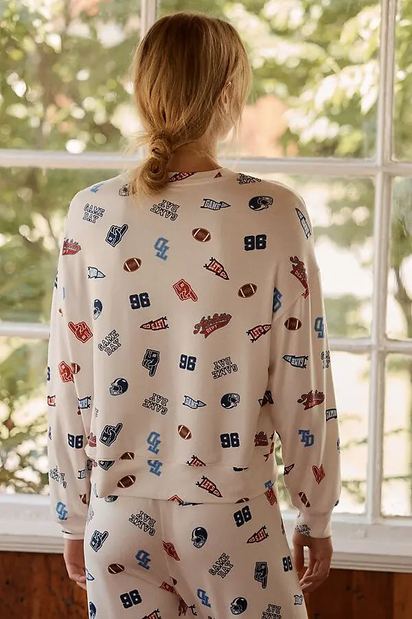 Anthropologie Z Supply Varsity Long Sleeve Top