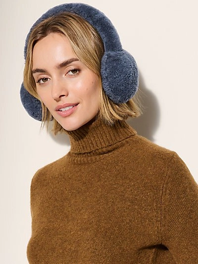 Overland Sheepskin Earmuffs - Denim