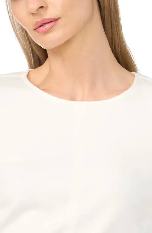 Halogen Long Sleeve Ponte Top - New Ivory