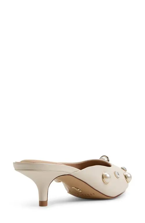 Ted Baker London Georgie Pointed Toe Mule With Pearl And Crystal Embellishments