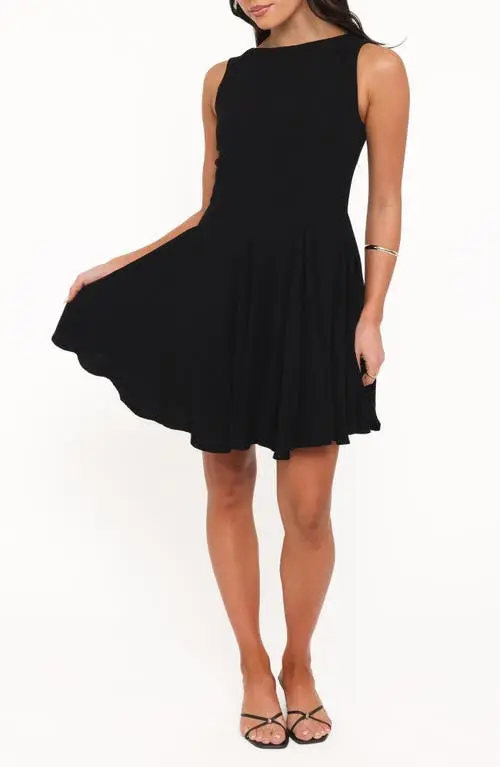 PETAL & PUP Vanity Sleeveless Fit & Flare Minidress