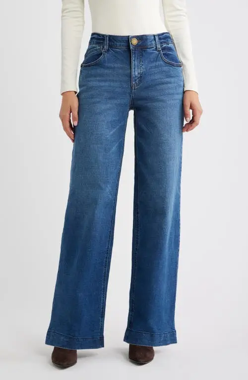 Wit & Wisdom Sam High Waist Wide Leg Jeans