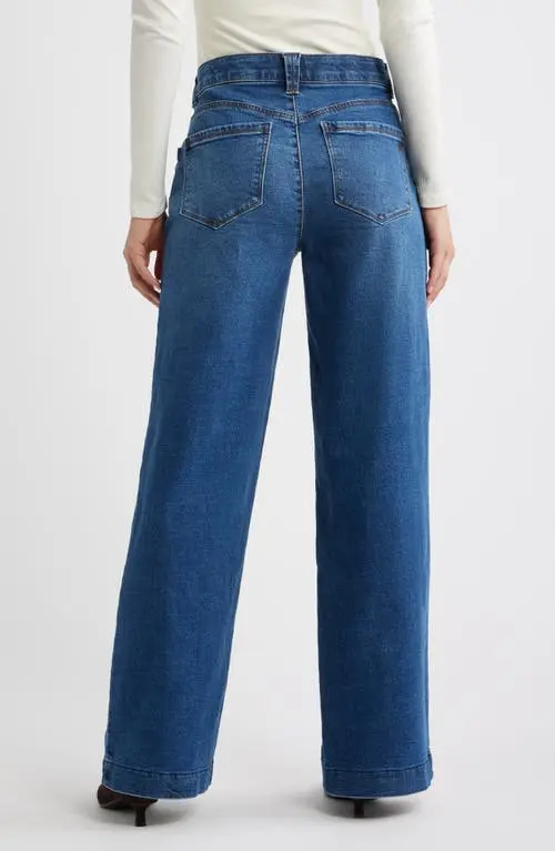 Wit & Wisdom Sam High Waist Wide Leg Jeans