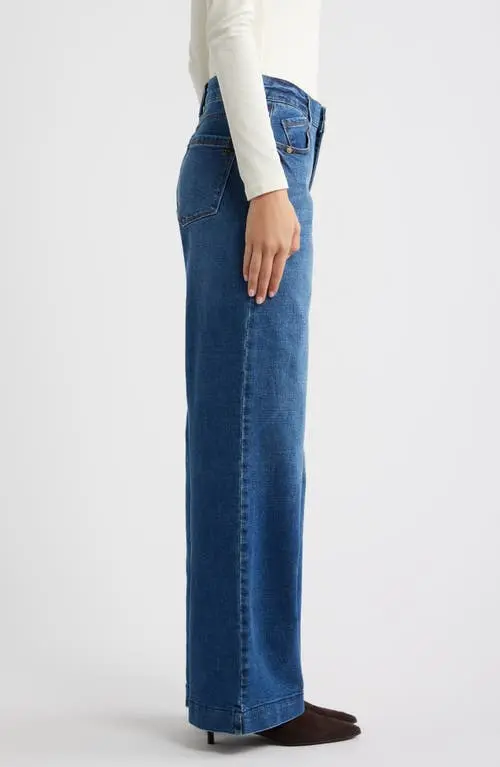 Wit & Wisdom Sam High Waist Wide Leg Jeans