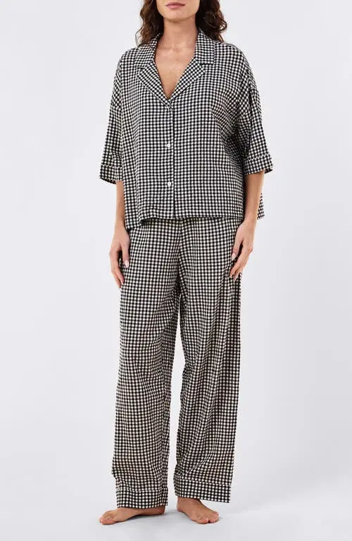 PAPINELLE Seersucker Gingham Pajamas