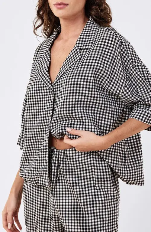 PAPINELLE Seersucker Gingham Pajamas