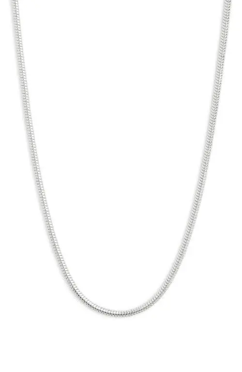 Nordstrom 20-inch Round Snake Chain Necklace - Silver