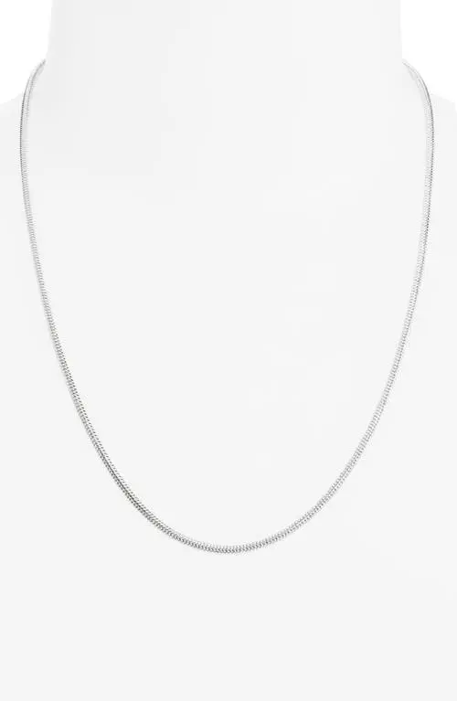 Nordstrom 20-inch Round Snake Chain Necklace - Silver