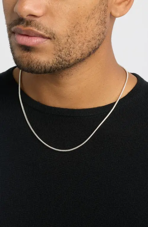 Nordstrom 20-inch Round Snake Chain Necklace - Silver