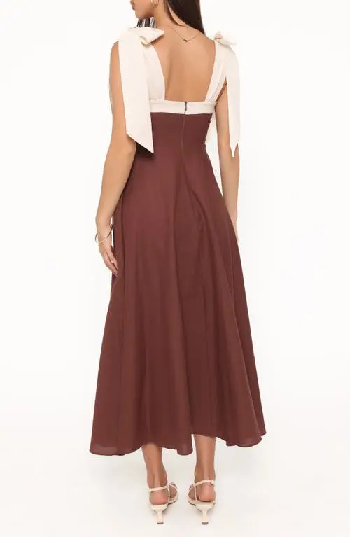 PETAL & PUP Olinda Cotton & Linen Maxi Dress
