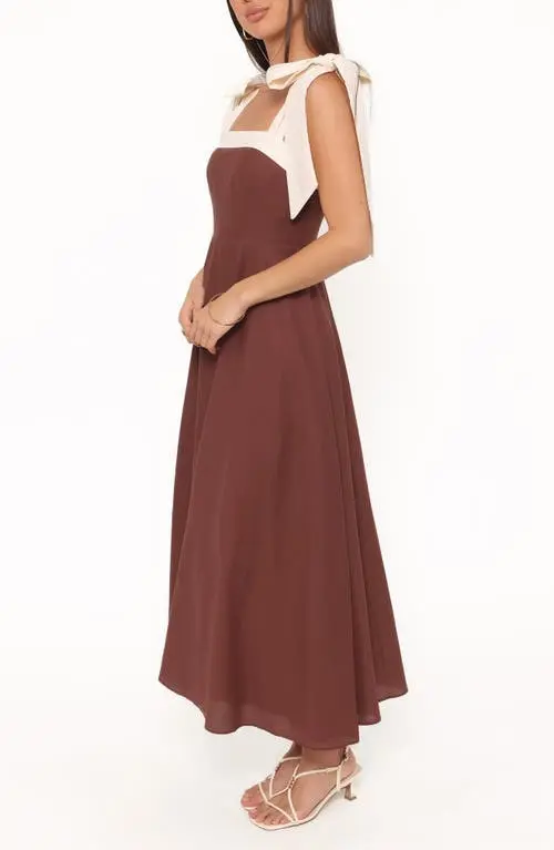 PETAL & PUP Olinda Cotton & Linen Maxi Dress