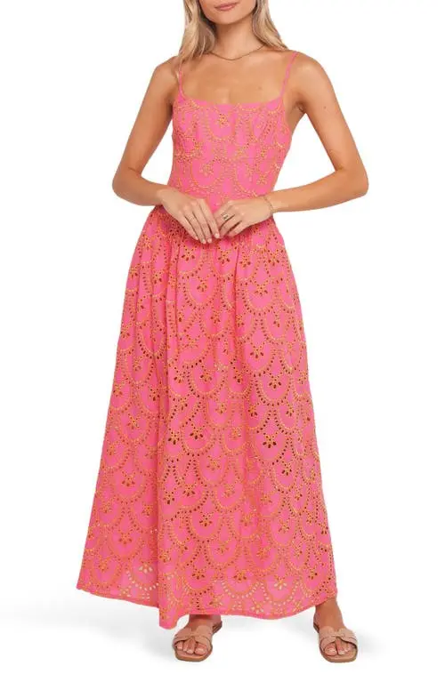 PETAL & PUP Sonny Cotton Eyelet Maxi Dress