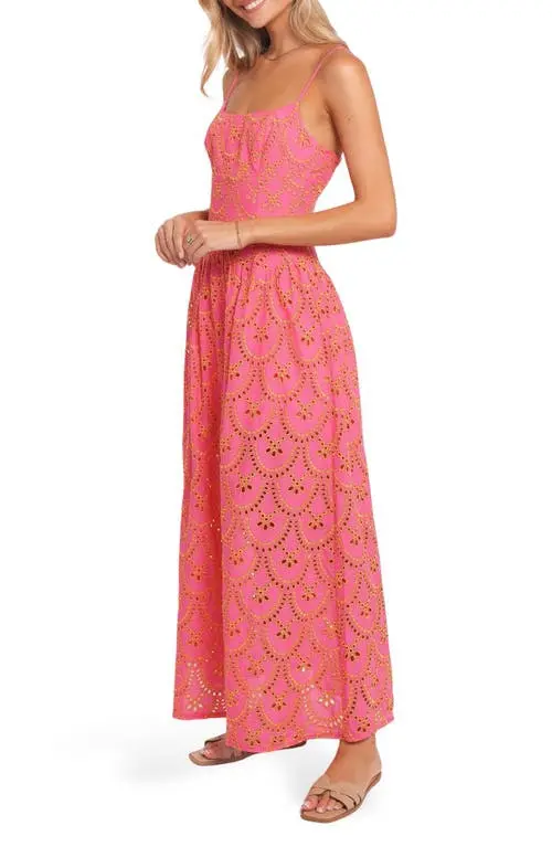 PETAL & PUP Sonny Cotton Eyelet Maxi Dress