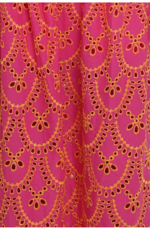 PETAL & PUP Sonny Cotton Eyelet Maxi Dress