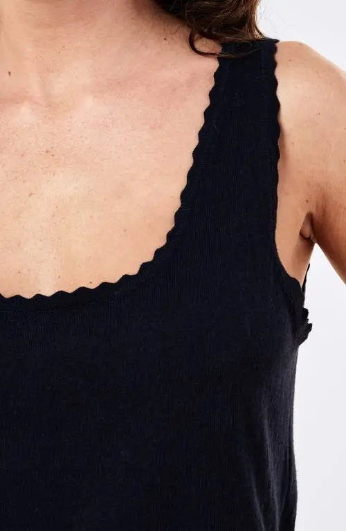 PAPINELLE Cotton & Cashmere Fine Knit Tank