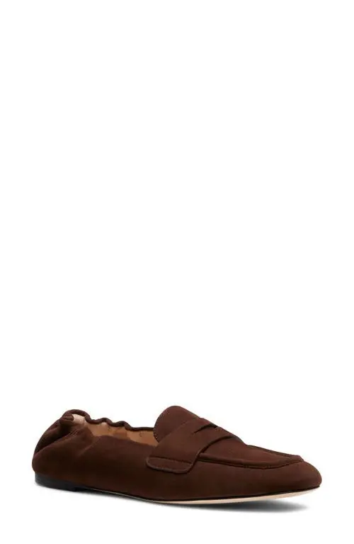 STUART WEITZMAN Bryant Leather Loafer - Walnut