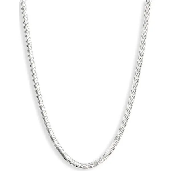 Nordstrom Herringbone Chain Necklace - Silver
