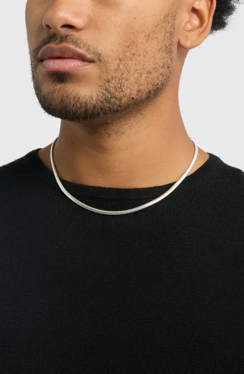 Nordstrom Herringbone Chain Necklace - Silver