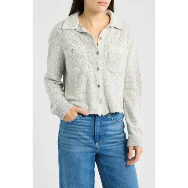CLOTH & STONE Textured Pocket Cardigan