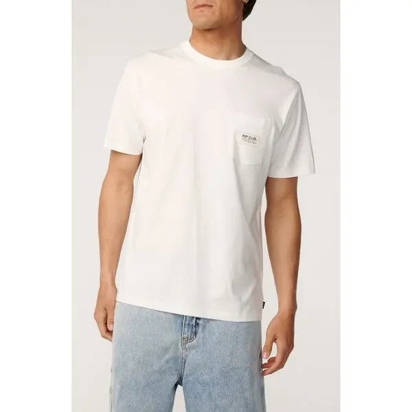Rip Curl Pacific Rinse Pocket Graphic T-shirt - Bone