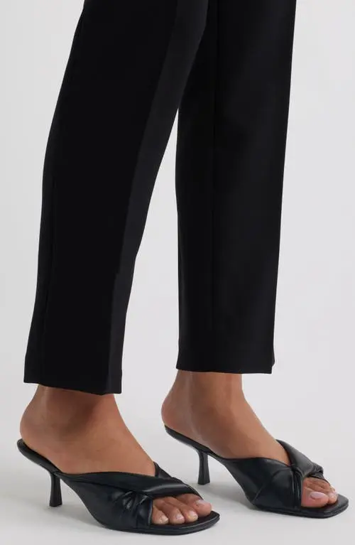 OPEN EDIT Capri Faux Leather Kitten Heel - Black