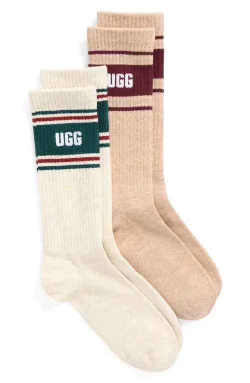 UGG Jedlyn Varsity 2-pack Crew Socks