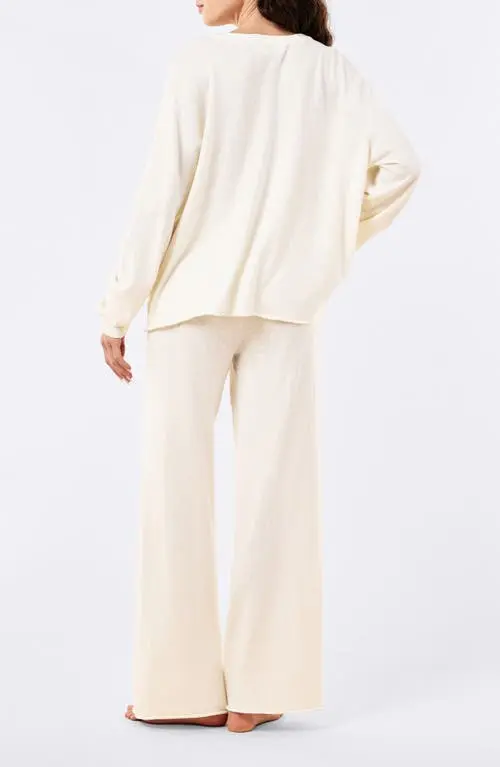 PAPINELLE Cotton And Cashmere Knit Lounge Pants