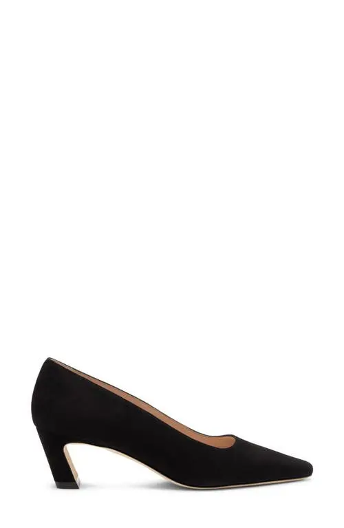 STUART WEITZMAN Stassi Pump - Black Suede
