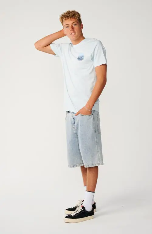 Rip Curl Wettie Passage Logo Cotton Graphic T-shirt - Glacier Blue
